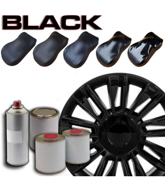 Epoxy-Polyester Paint for Wheel Rims - 5 Ultra Fine Metallic Colours