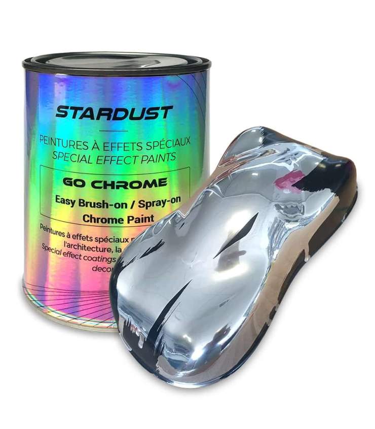 Easy Chrome paint - brush-on spray-on mirror effect