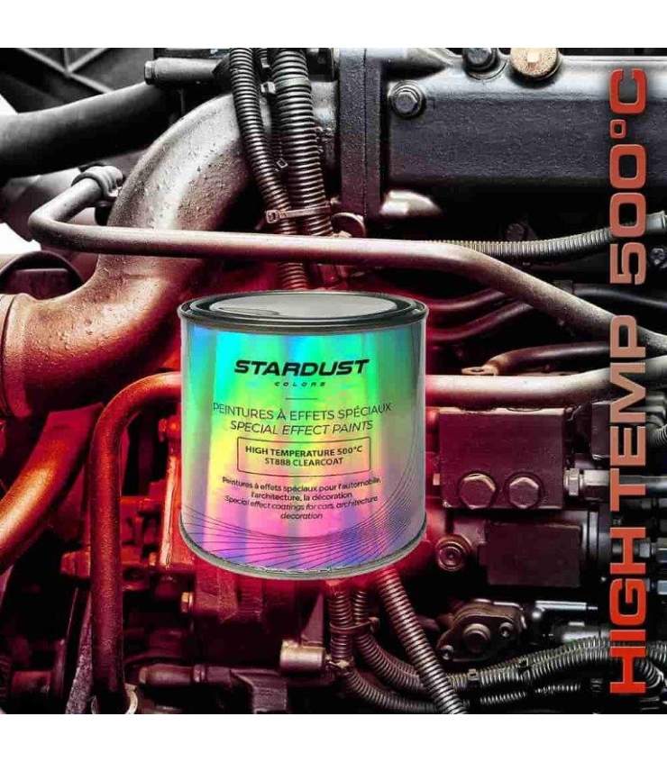 High temperature clearcoat resistant to 500°C