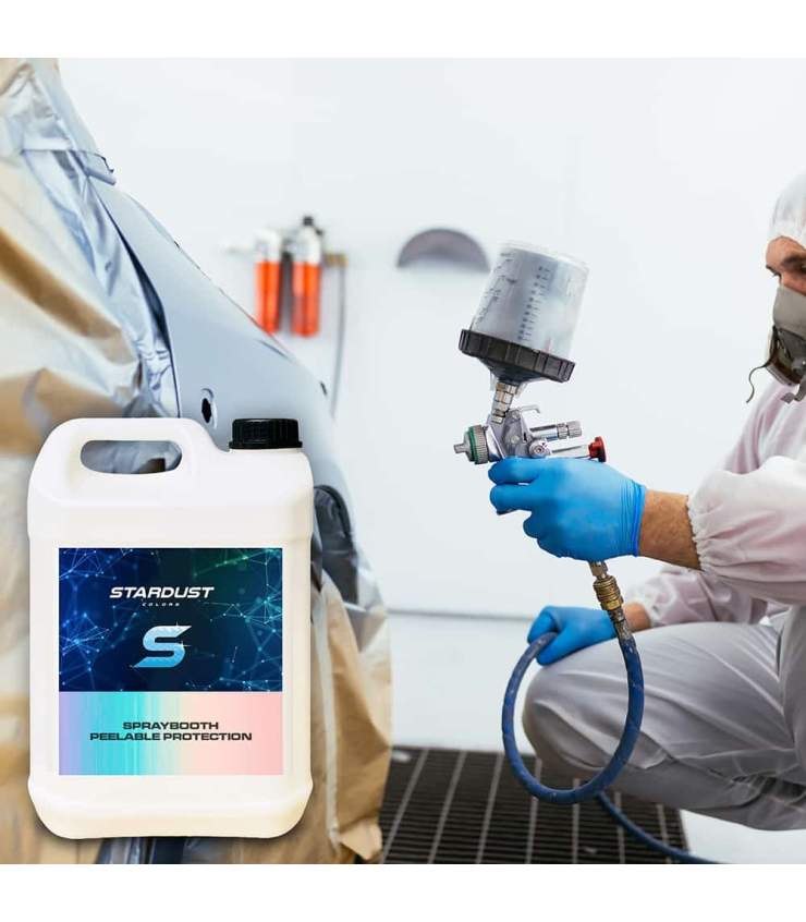 peelable topcoat for the protection of paint booths