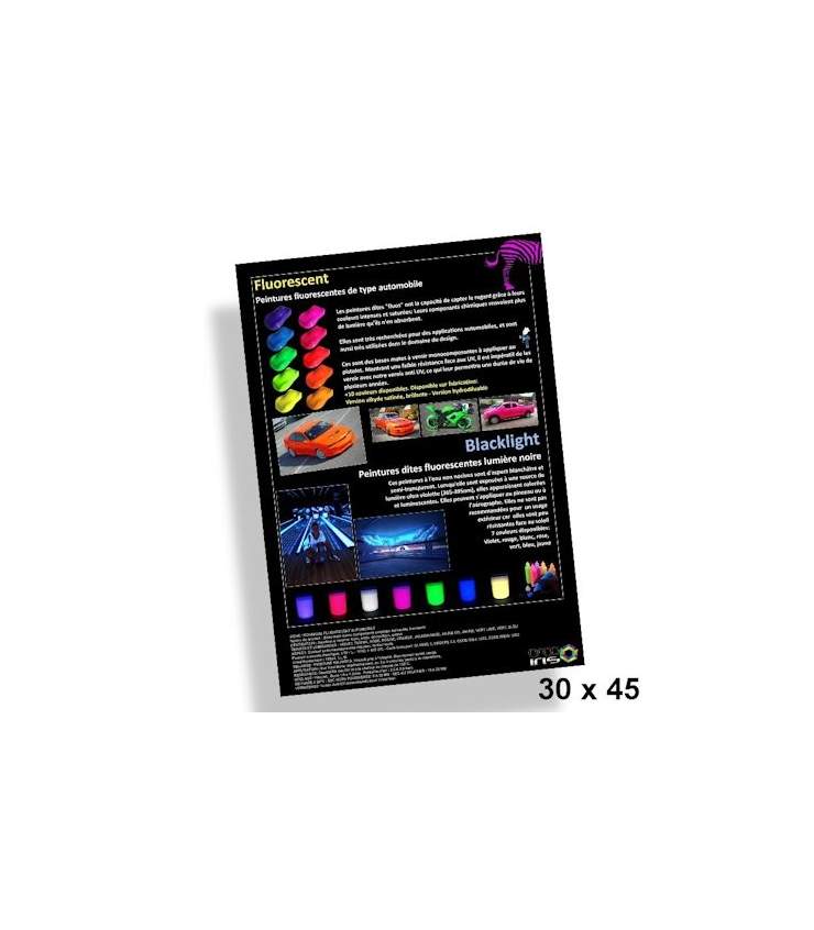 FLUORESCENT PAINTS - POSTER
