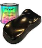Black interference pearl paint