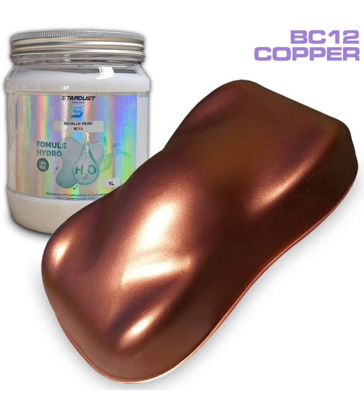 Acrylic metallic paint - water-based formula for bodywork