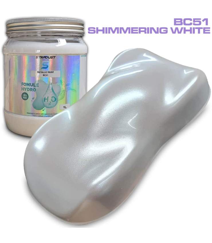 Acrylic metallic paint - water-based formula for bodywork