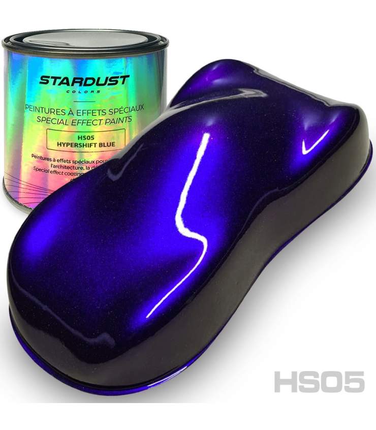 Black interference pearl paint