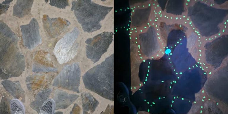 How to make a floor of phosphorescent stones