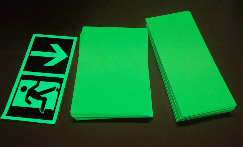 Print your photoluminescent PVC evacuation plan
