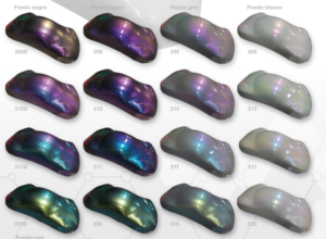 Chameleon Interference effects in painting